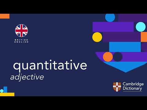 How to pronounce quantitative | British English and American English pronunciation
