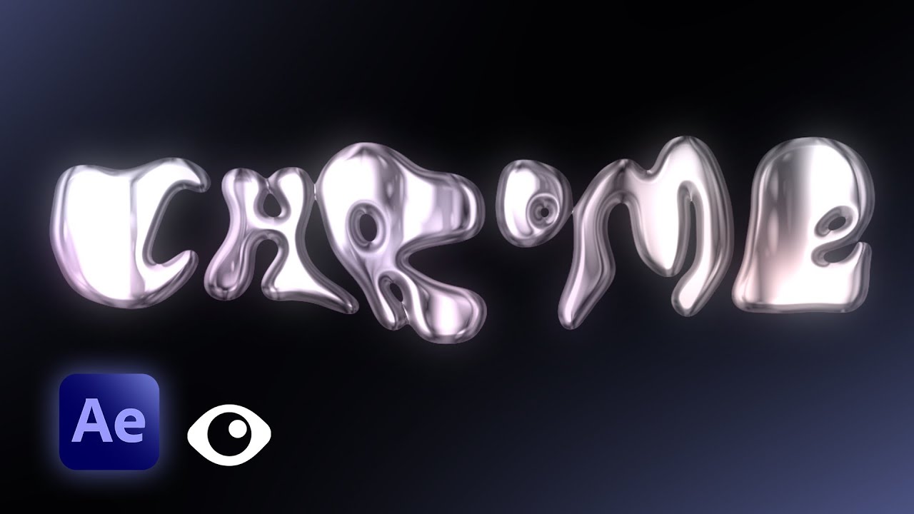 Molten Chrome Text Animation | Adobe After Effects Tutorial