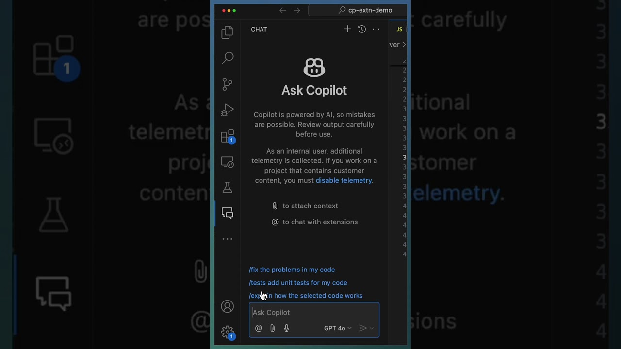 GitHub Copilot: Fix Chat icon in VSCode #githubcopilot #copilot