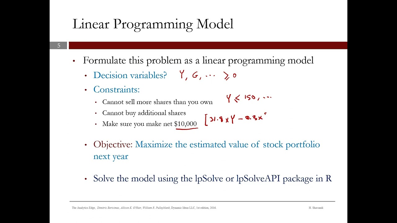 11  Linear Programming   Part 1 Video