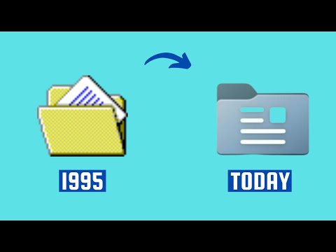 Windows My Documents Icon Evolution [HowToCodeSchool.com]