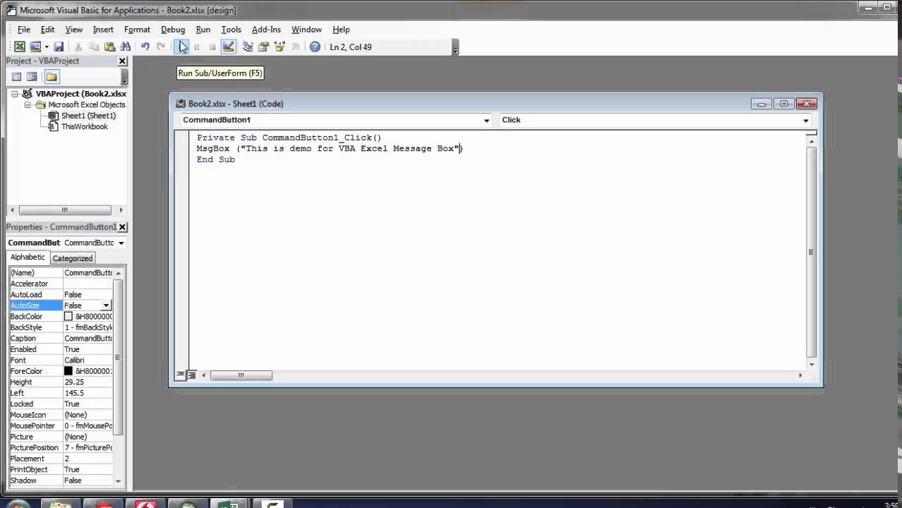 Using Excel VBA Message Box (MsgBox) Function
