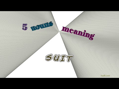 suit - 5 nouns synonym to suit (sentence examples)