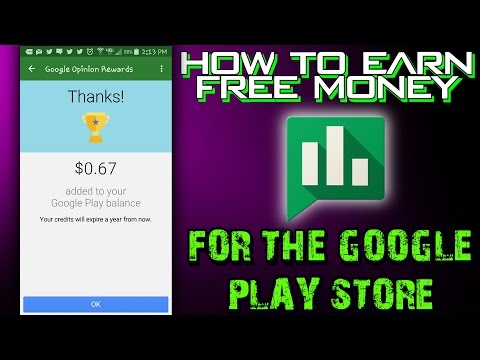 How To Earn "Free Money" For The Google Play Store - "Google Opinion Rewards" App Review