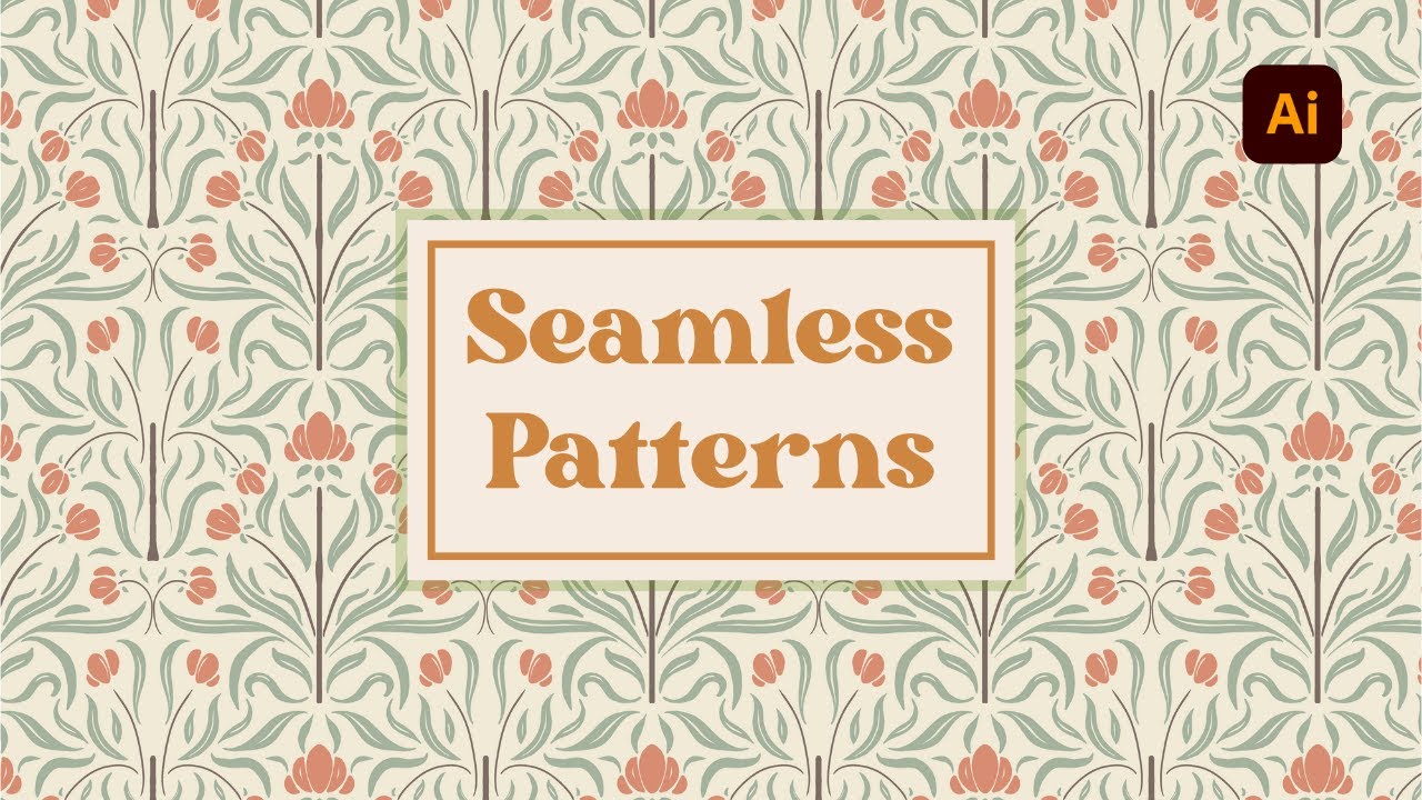 Easy Seamless Patterns in Adobe Illustrator (Blob Brush Method)