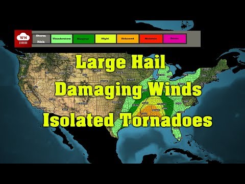 Large Hail Threat for the Southern Plains ~ WeatherNow US Forecast