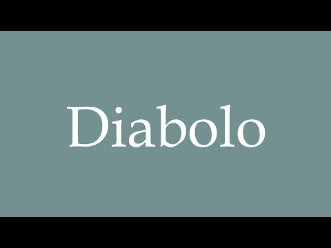 How to Pronounce ''Diabolo'' Correctly in French