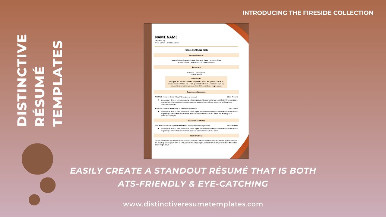 Eye-Catching Resume Template for Students to Help You Stand Out & Win Your First Job Hired Faster