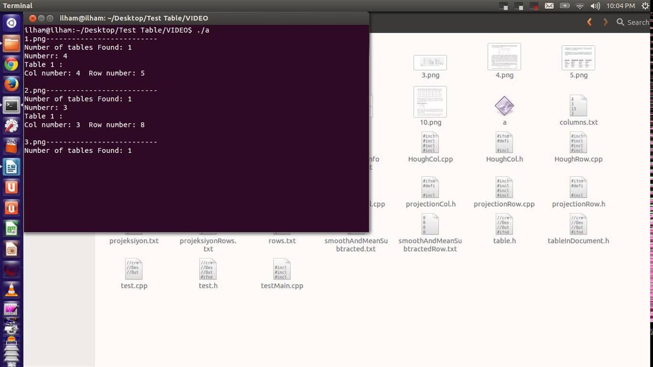 Table Detection and Analysis on Document Images - OpenCV