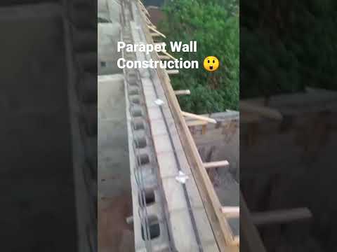 Construction of Parapet Wall #construction #parapet
