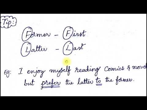 Former vs Latter I English Grammar for all Exams I Day 49