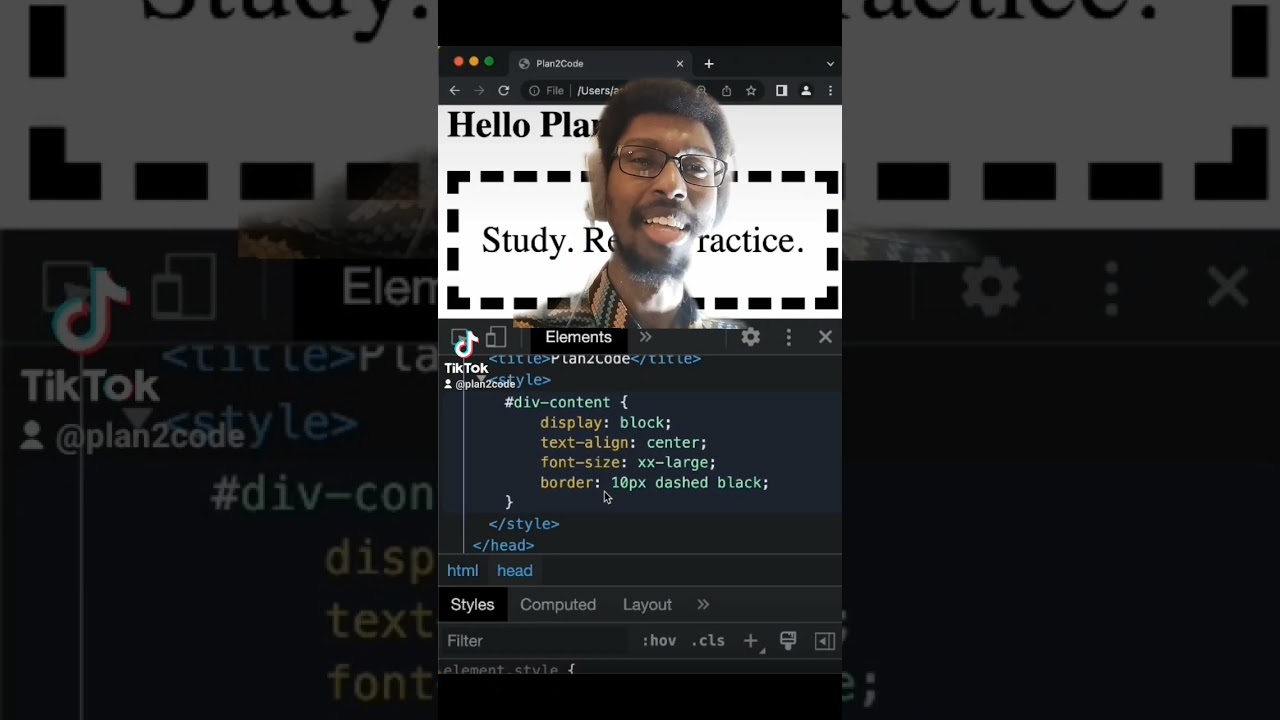 Did you know? HTML CSS Dashed Border #SoftwareEngineer #WebDeveloper #HTML #Code #Plan2Code