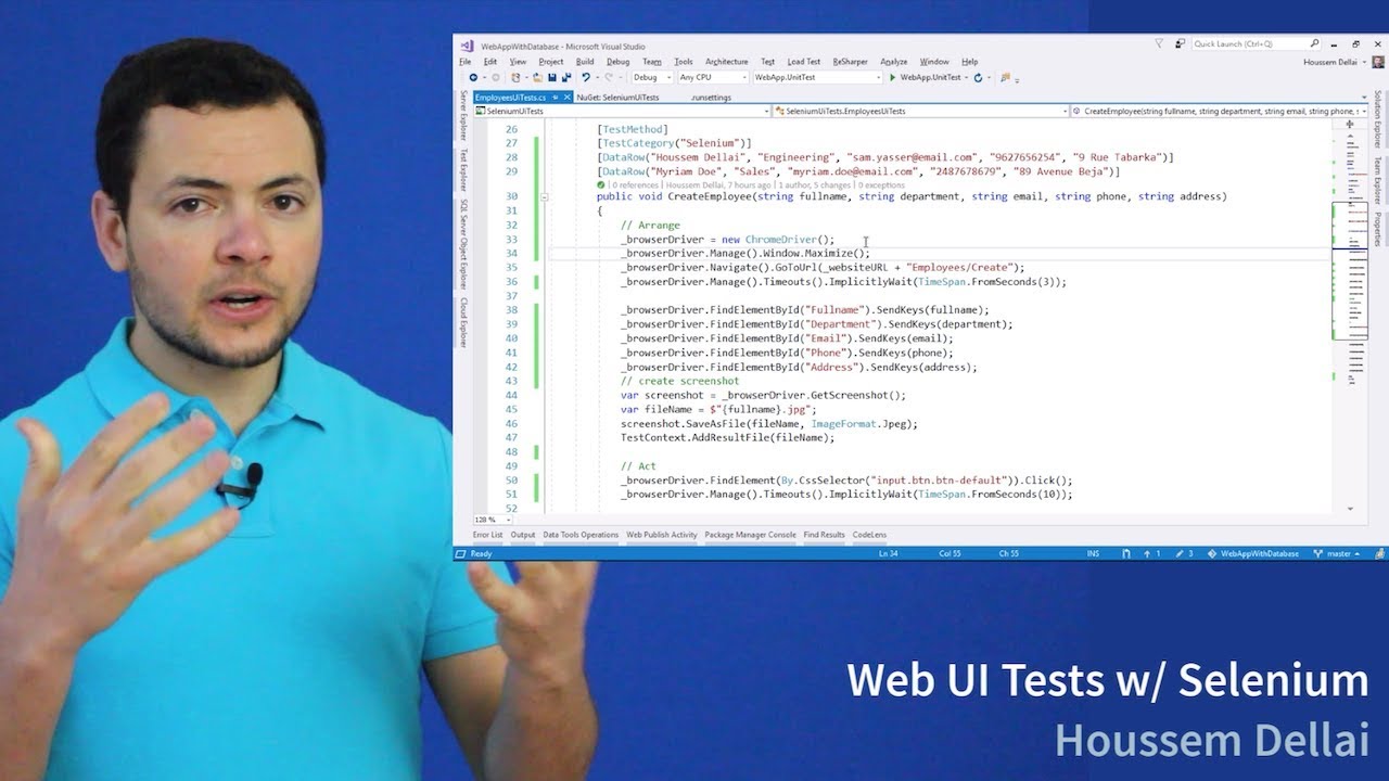 Web UI tests with Selenium