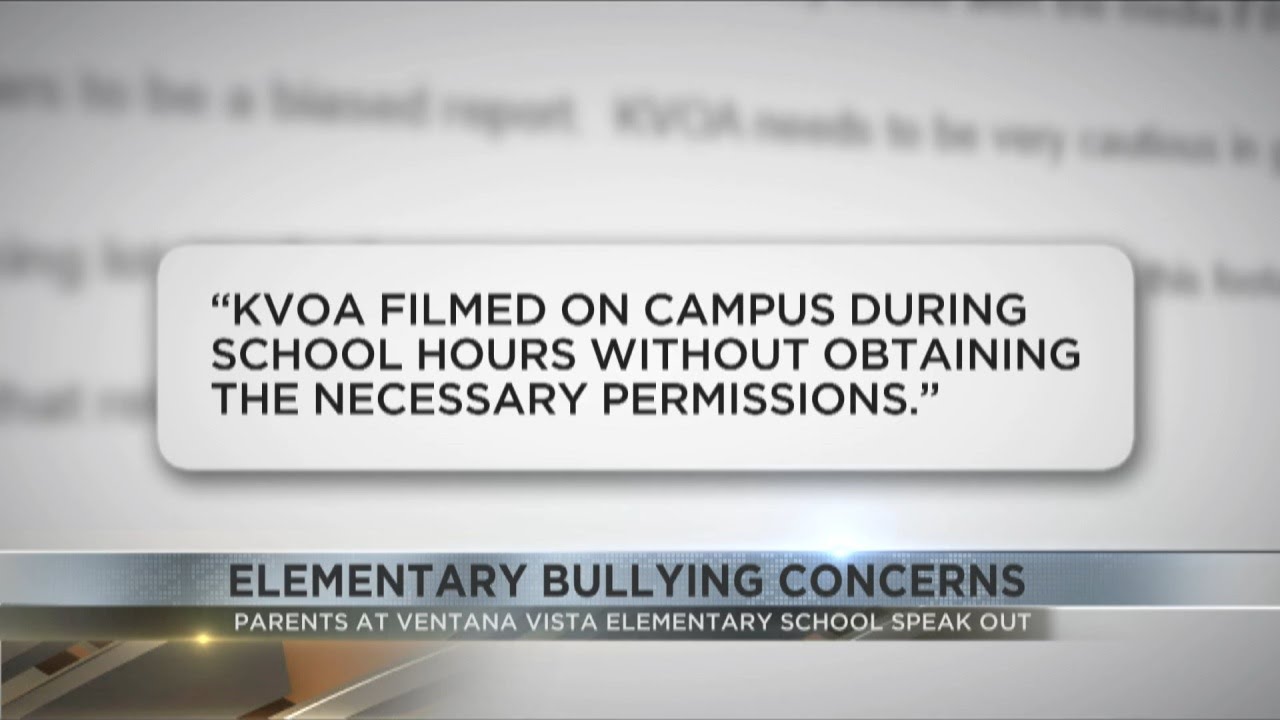 Searching 4 Solutions: Some parents speak out about bullying concerns at Ventana Vista Elementary