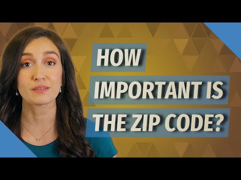 How important is the zip code?
