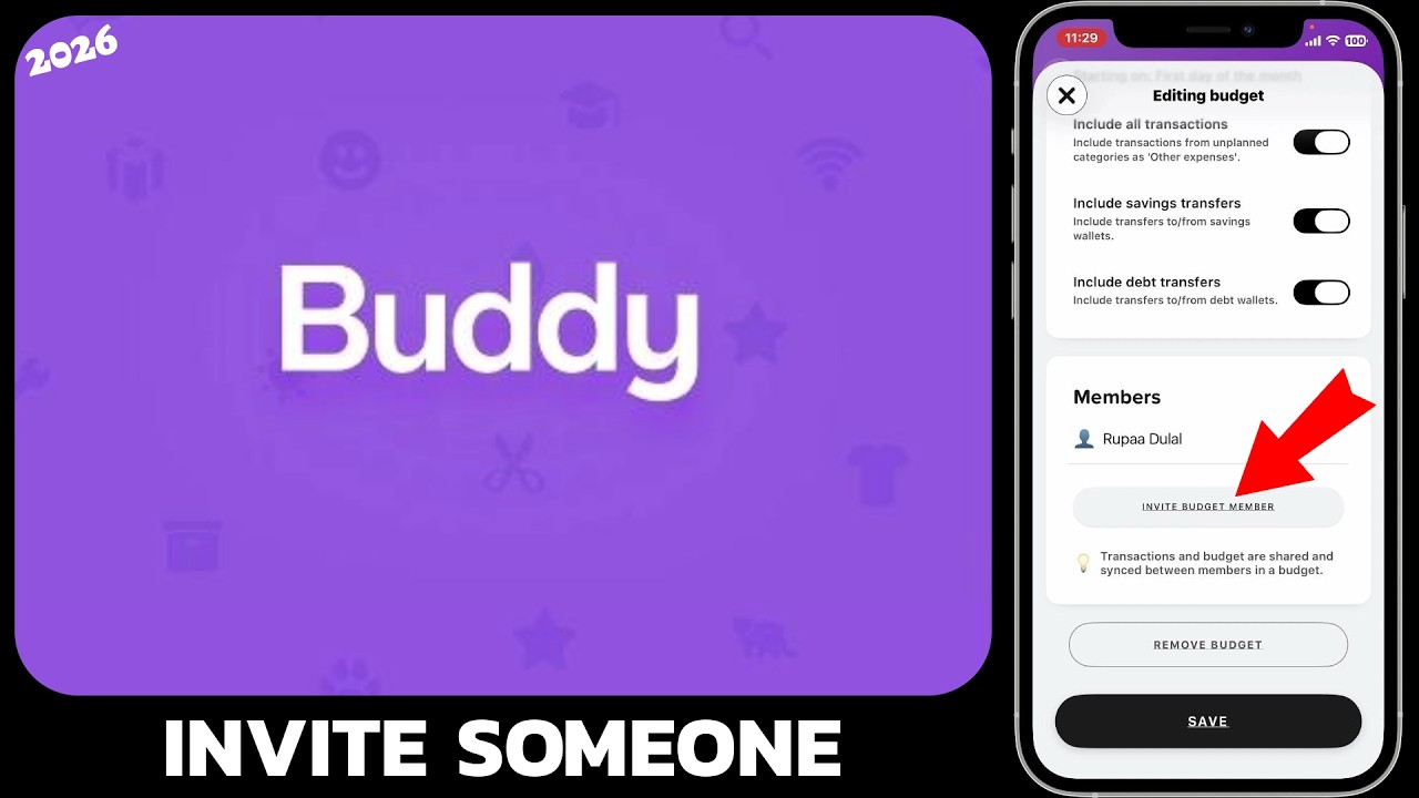 How to Invite Someone to a Shared Budget in Buddy Budget Planner (2026 Guide)?
