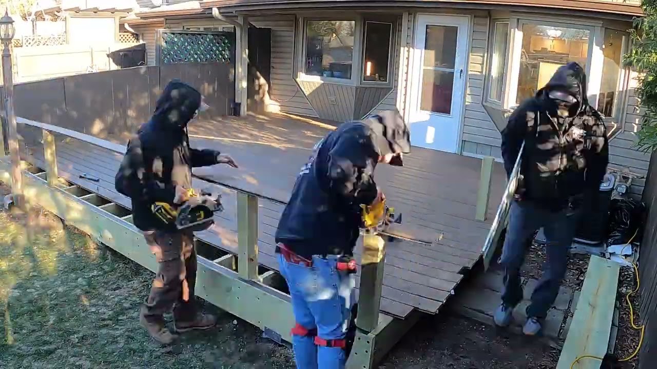 Deck install timelapse