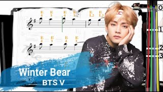 BTS V - Winter Bear by The Violin Beginner 악보