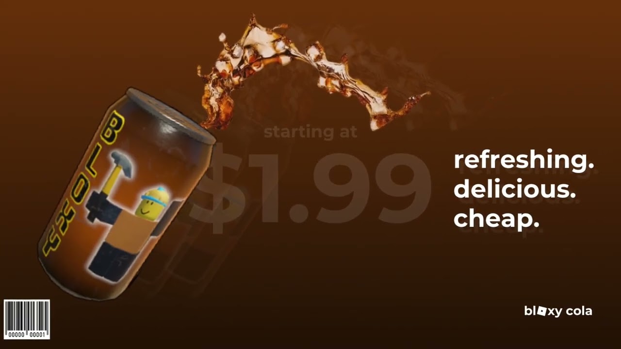 bloxy cola launch ad.