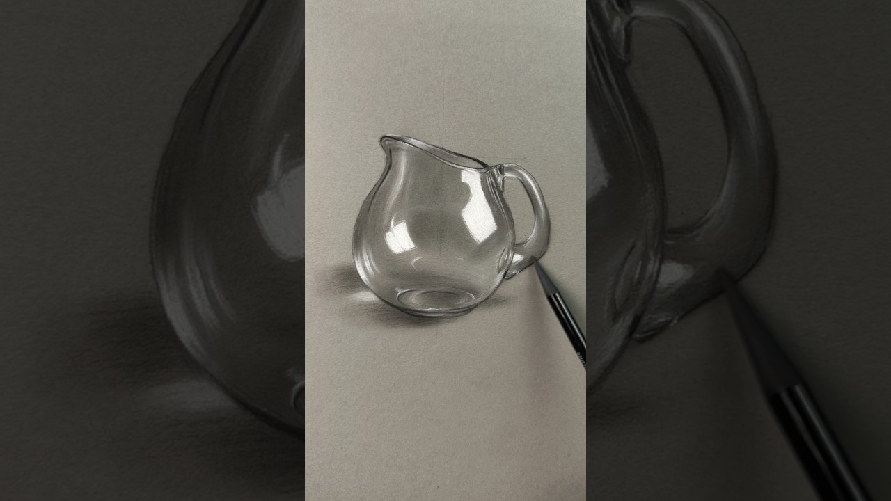 Easy 3D Glass Drawing  Hack 👁️ #pencildrawing #sketch #3ddrawing