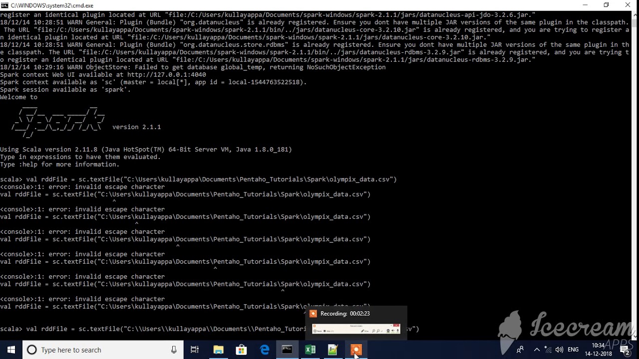Working with Spark RDD , working with Sample Data - Example1