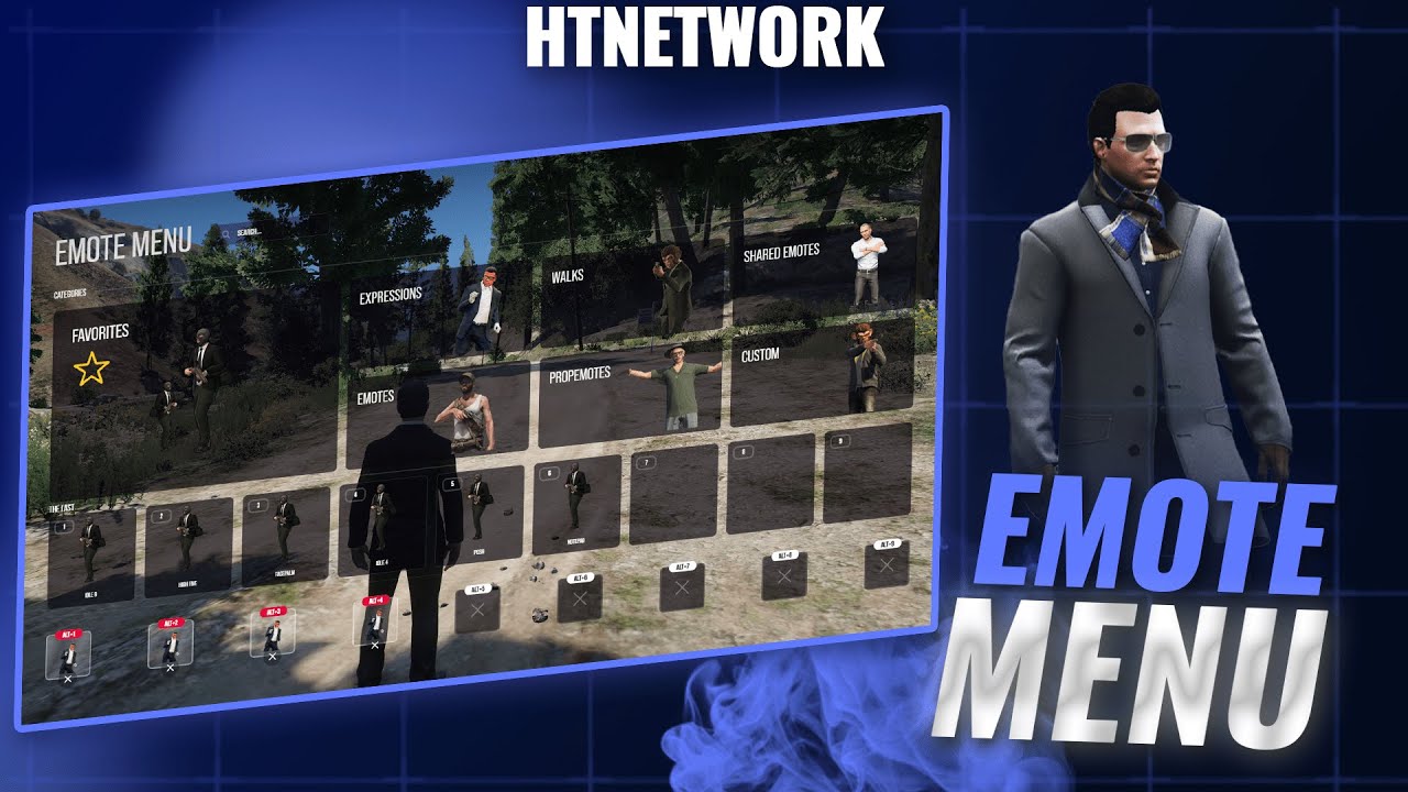 FiveM Emote Menu Script! | HTN Emotes