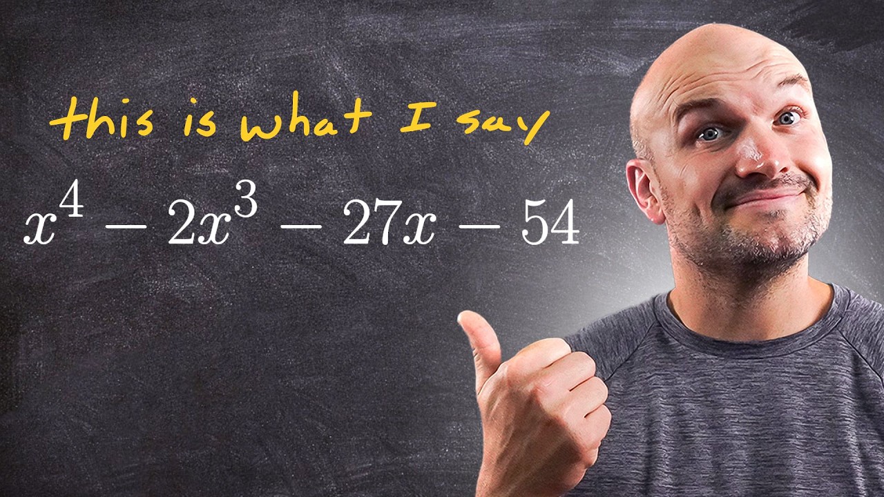 Follow this tip when factoring by grouping