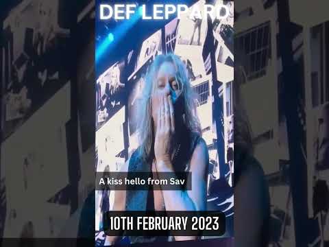 Def Leppard RICK SAVAGE Kiss Alantic City, NJ 10th Feb 2023 #DefLeppard #Shorts #dltourhistory