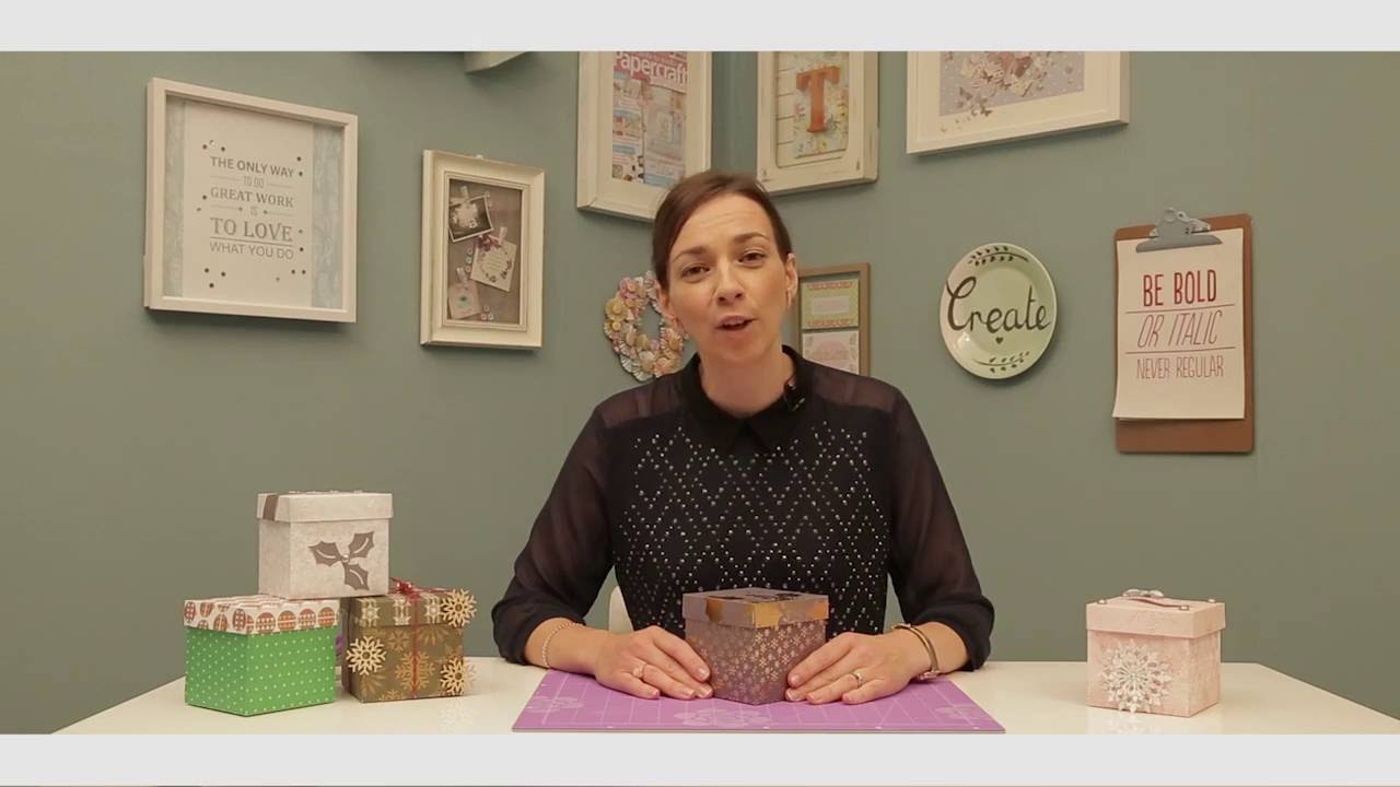 Christmas Papercraft Gift Boxes | Hobbycraft