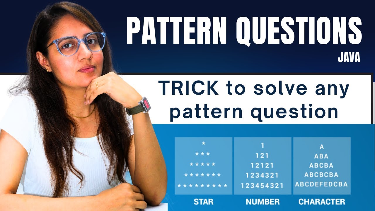 Best Pattern Printing Questions | Logic Building for Placements | JAVA Complete Course