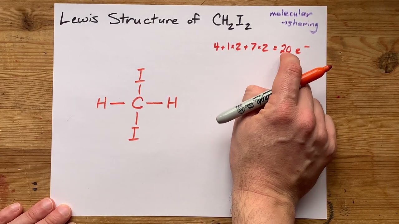 Lewis Structure of CH2I2 (diiodomethane)