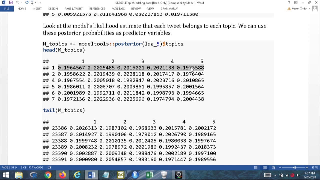 Topic Modeling Part 2