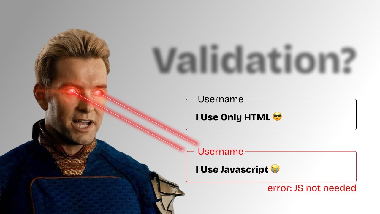 HTML Input Validation WITHOUT JavaScript! 😎