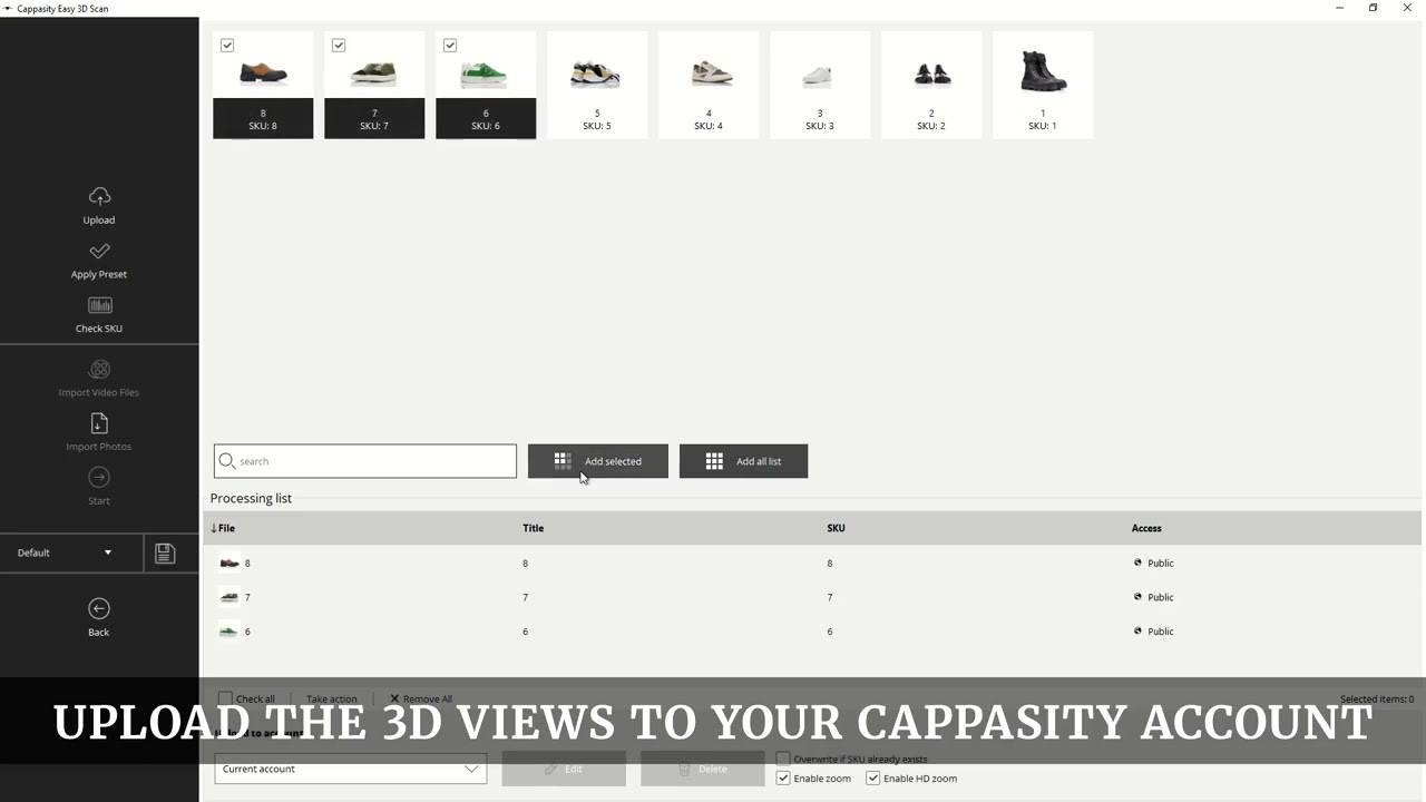 How to use batch processing for images - Easy 3D Scan