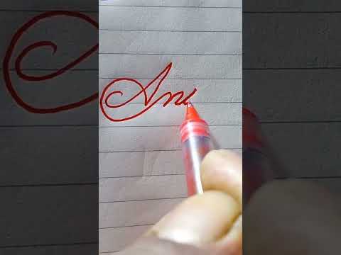 How To write *Amina😇in English cursive handwriting#shorts#shortvideo#viralvideo