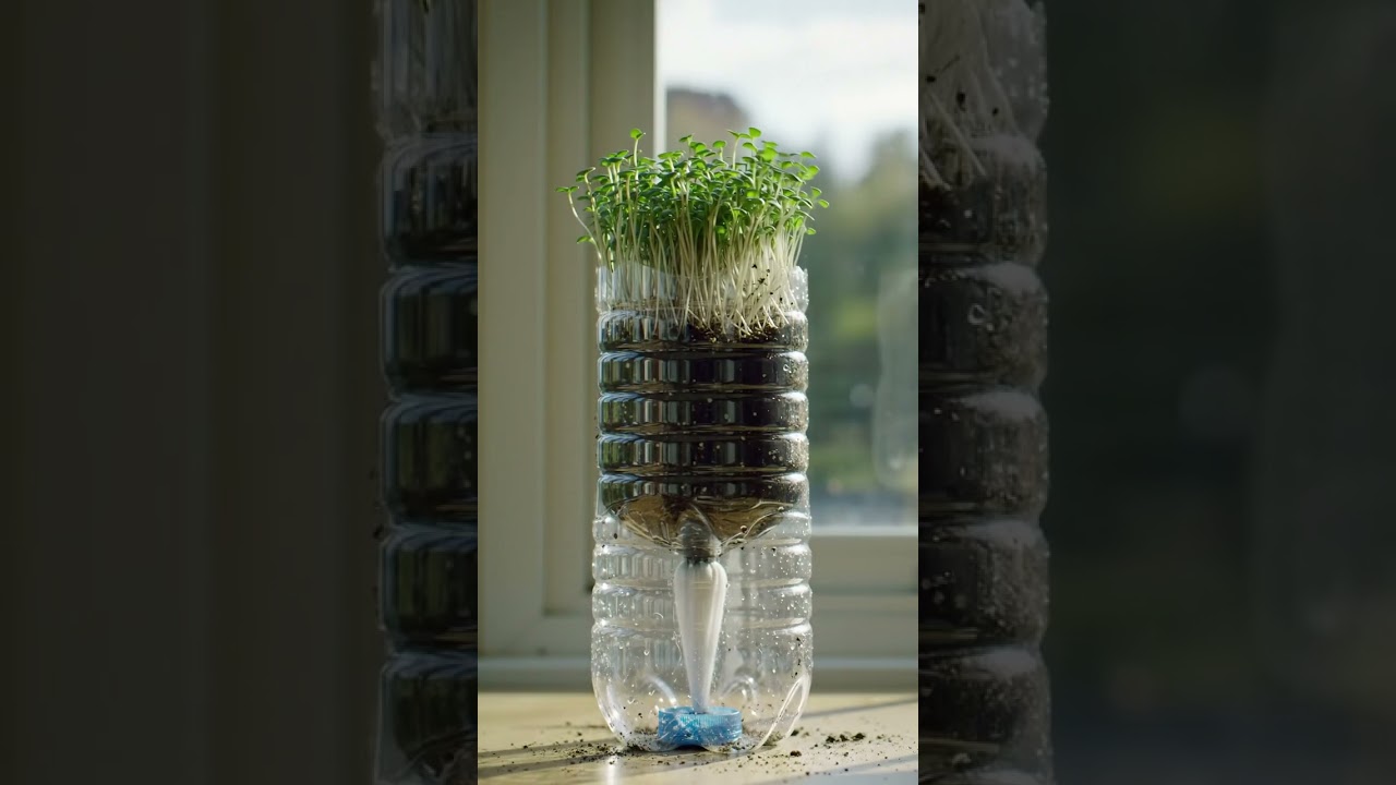 Turn a Plastic Bottle Into a Self-Watering Planter!