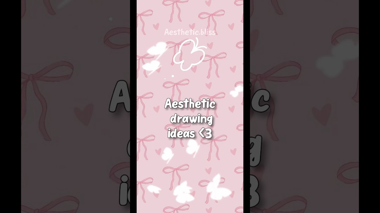 Aesthetic drawing ideas! 🎀 #aesthetic #drawingaesthetic #art #subscribe #trending #fyp #music