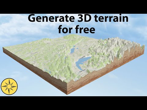 Generate 3D terrain for free without software