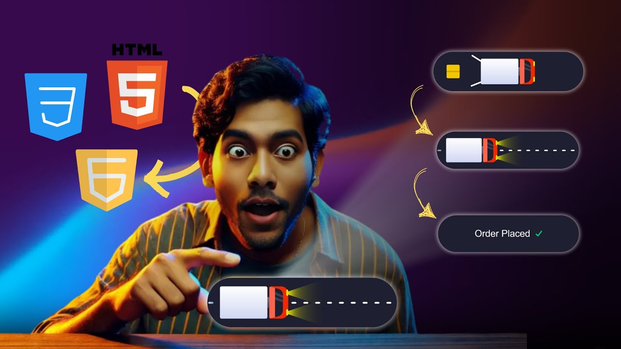 JavaScript Animation Tutorial | Advanced Button Animation using HTML CSS  & JavaScript | AsmrCodes
