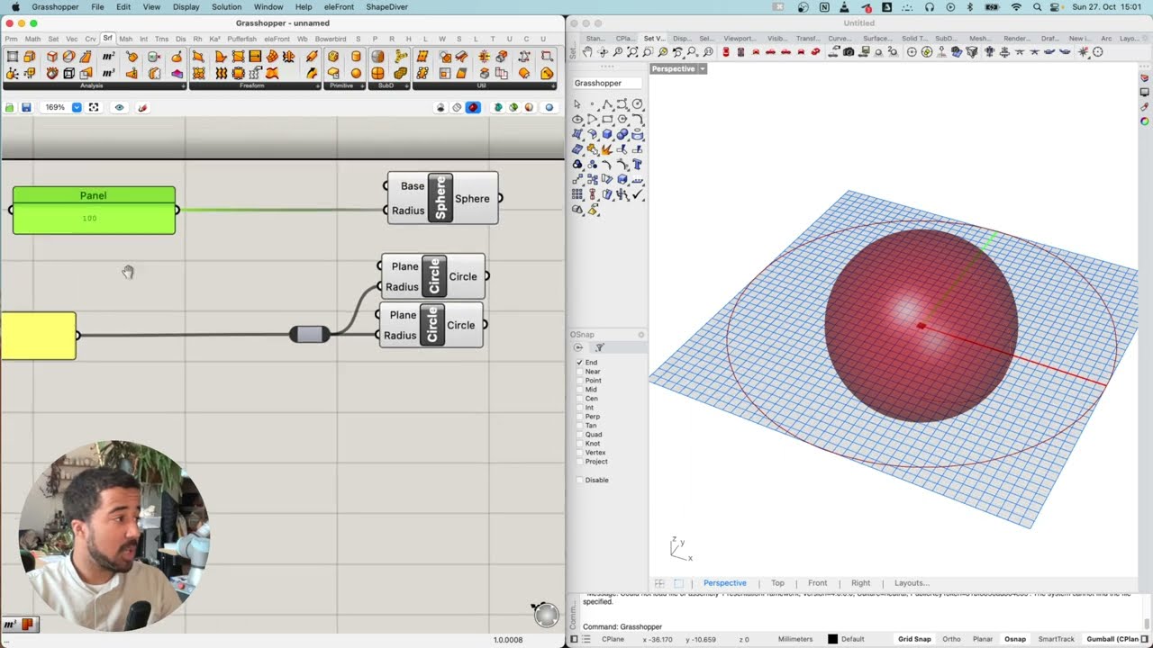 Grasshopper Basics 01: User Interface overview