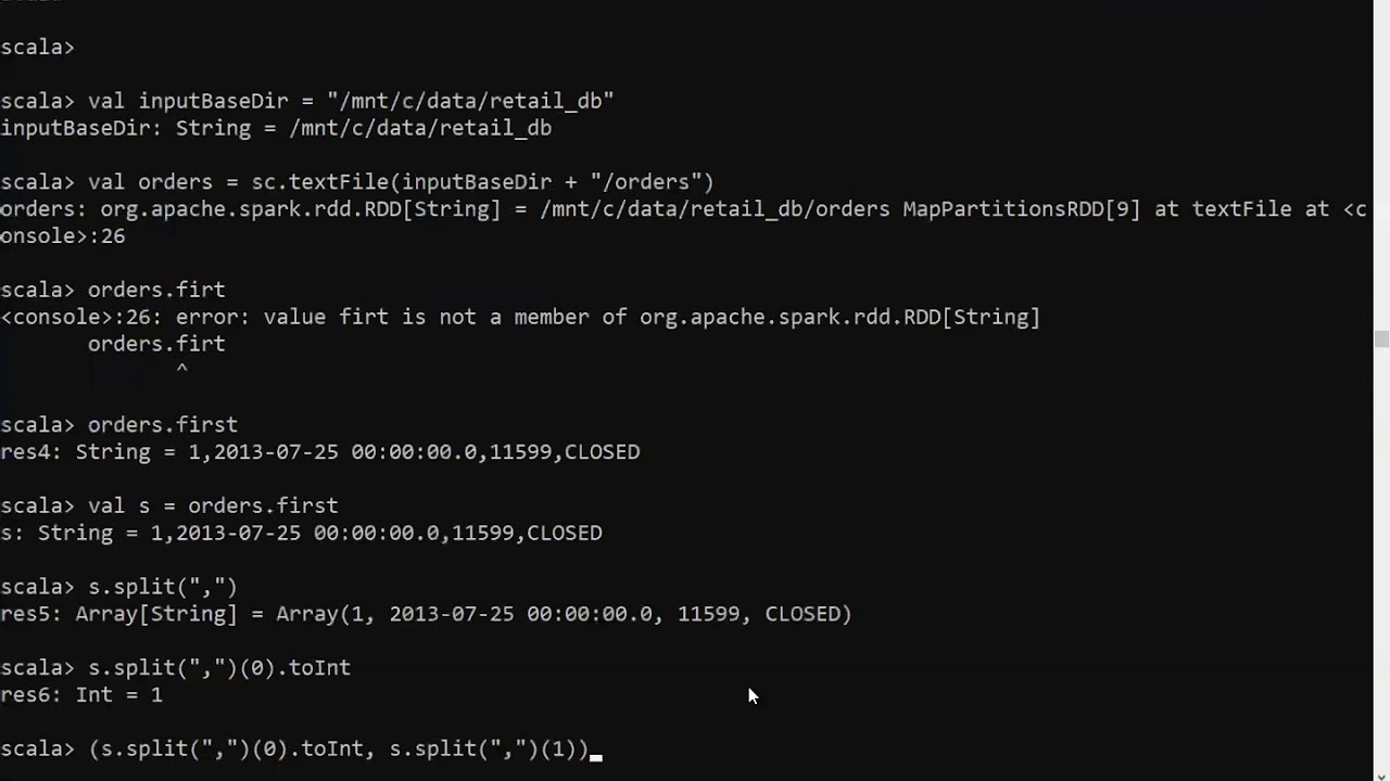Spark Data Frames and Data Sets - Getting Started  - Create Data Frames From RDD