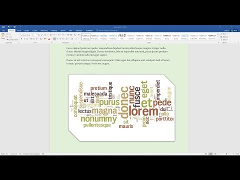 Create A Word Cloud In Microsoft Word