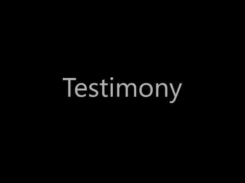 How to pronounce "testimony"
