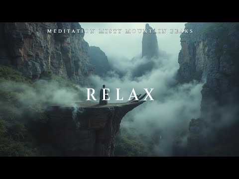 Misty Mountain Meditation - Deep Sleep Healing Ambient Music - Nature Relaxation Sounds