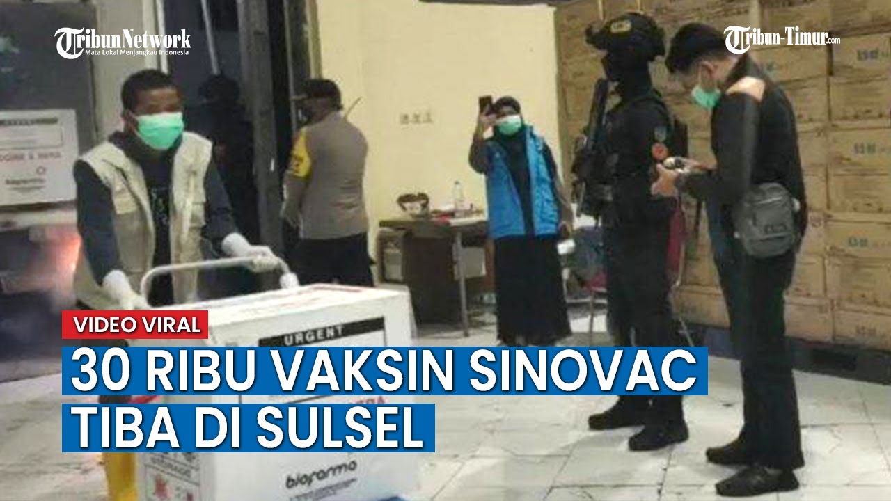 Dikawal Rantis Baracuda, 30 Ribu Vaksin Sinovac  Tiba di Kantor Dinkes Sulsel