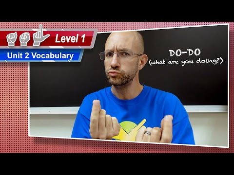 Unit 2 Vocabulary | ASL Level 1 - American Sign Language