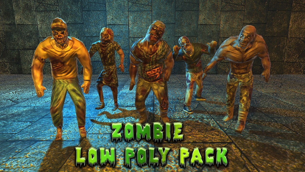 Low Poly Zombie Pack for Unity