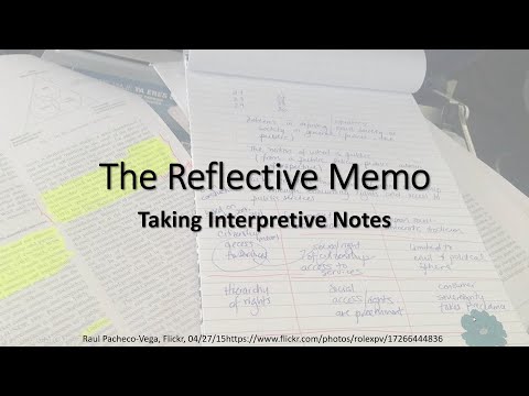The Reflective Memo