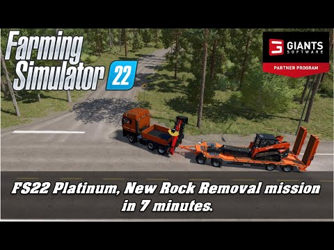 Steam Community :: Video :: Fs22 Platinum DLC, new rock removal mission ...