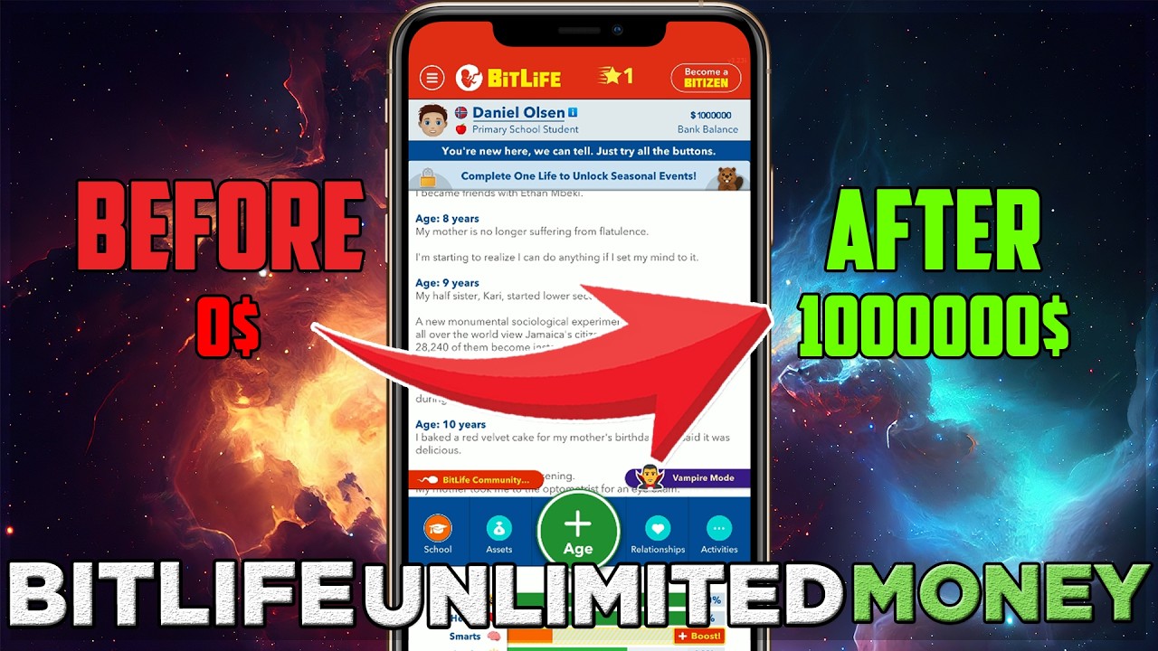 Bitlife Hack/Mod - How to Get Bitlife Free Money and Bitlife Bitizen and God Mode (iOS, Android)